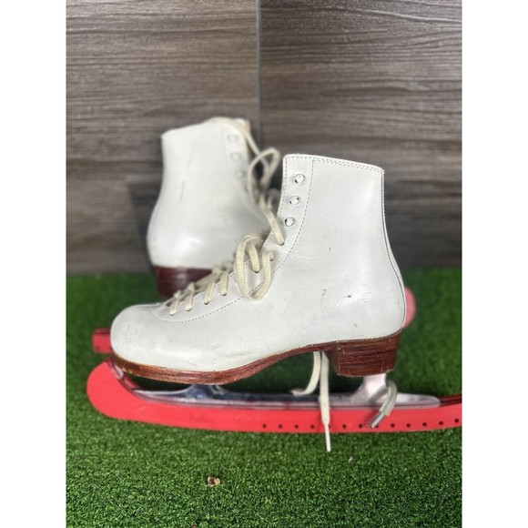 Riedell | Shoes | Riedell Figure Ice Skates W Shefield Steel Mk Womens ...